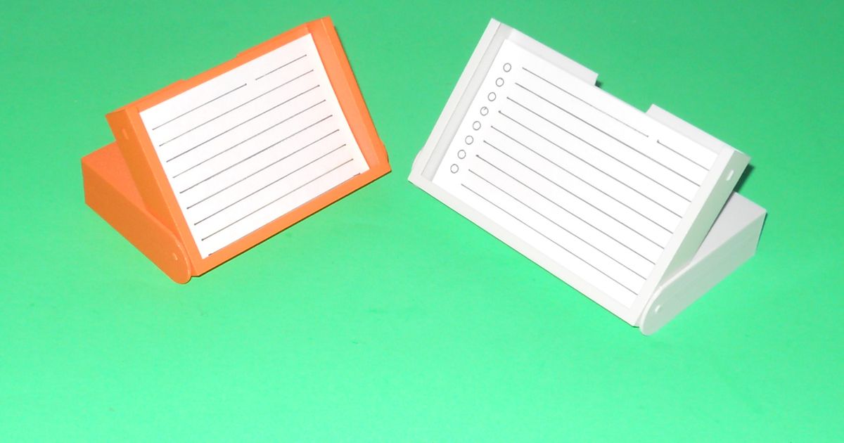 Foldable To-do List Manager by ctheroux | Download free STL model ...