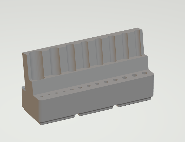 3 Bay Drill Bit Holder for Gridfinity by Jsheesley | Download free STL ...