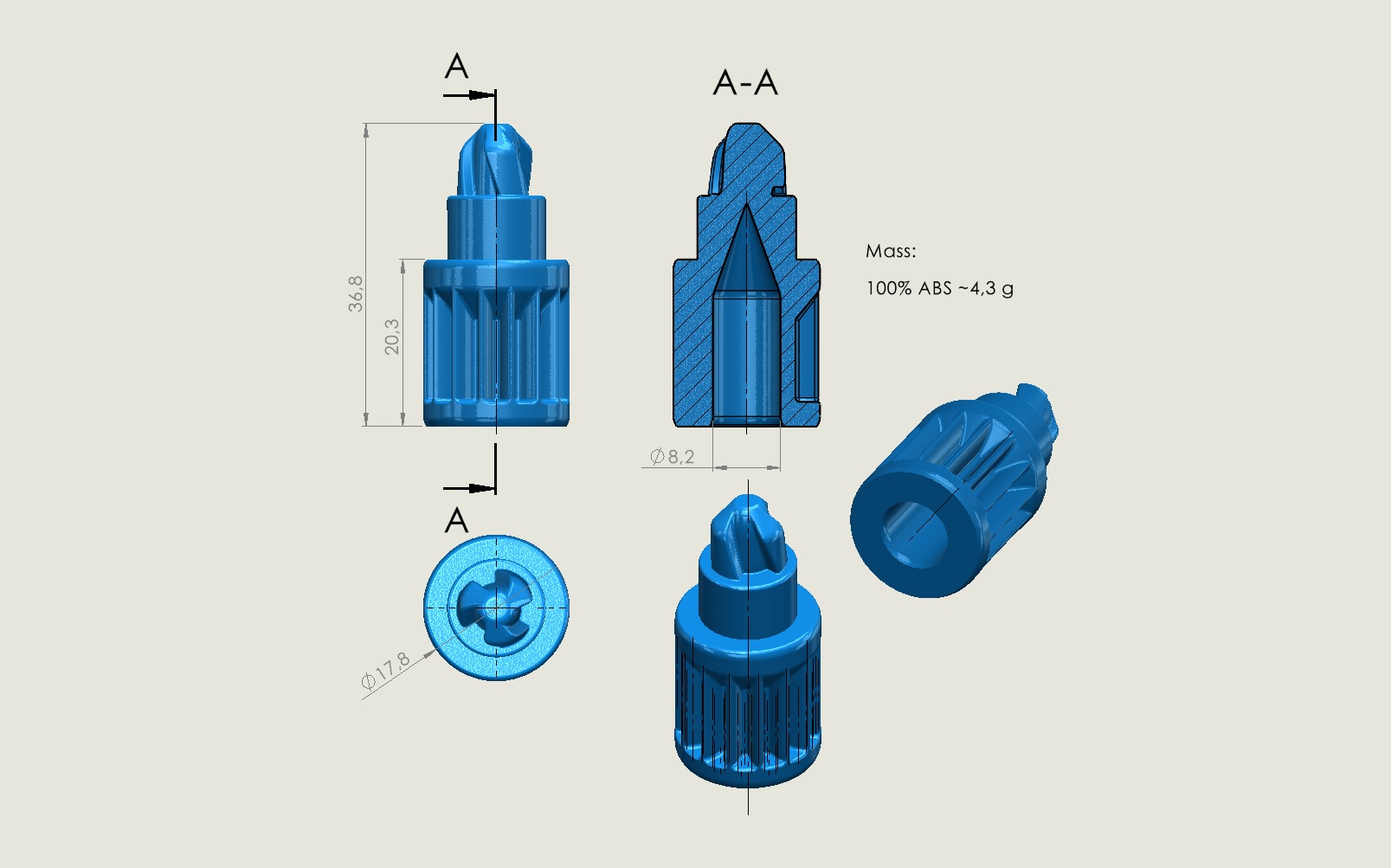 Aerodynamic propeller by dmc | Download free STL model | Printables.com