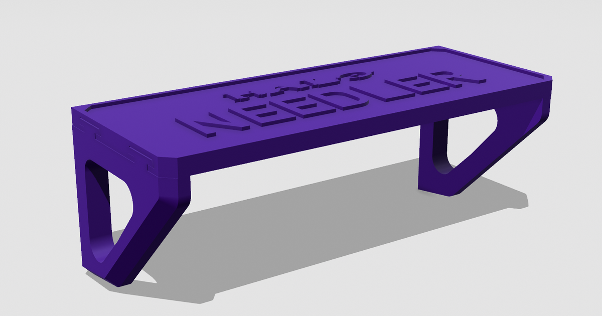 Halo Nerf Needler Display Shelf by lunarLarceny | Download free STL ...