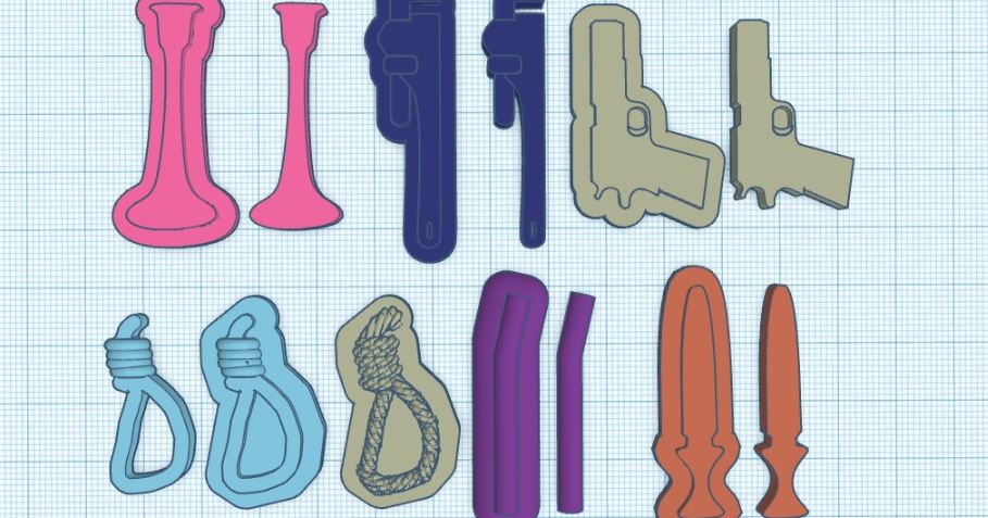 Clue Board Game Pieces by Two Wheels Online | Download free STL model ...