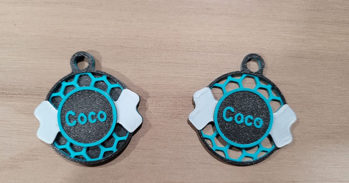 Hex Bone Dog Tag by Mocodroid | Download free STL model | Printables.com