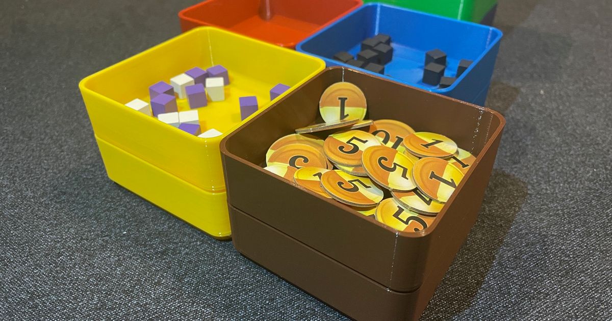 Token Box / Token Holder 75x75 por Bogas | Descargar modelo STL ...