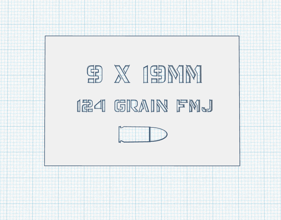 9mm (9x19mm) Ammo Can Label Stencils by Hellforge Actual | Download ...