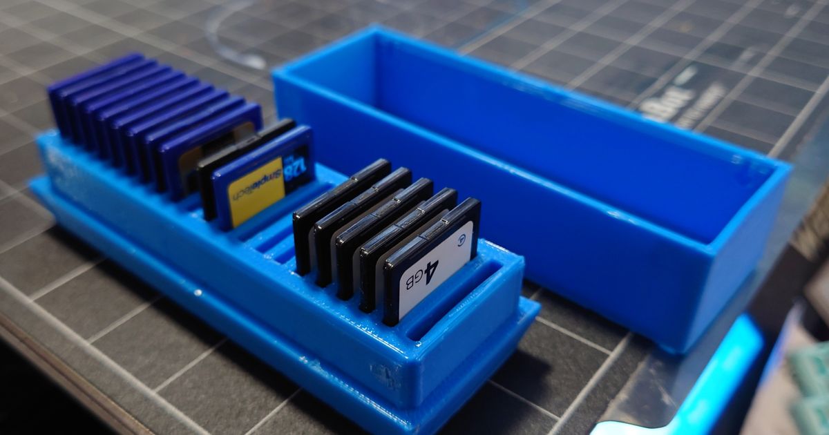 Remixed SD Card Case by Nerys | Download free STL model | Printables.com