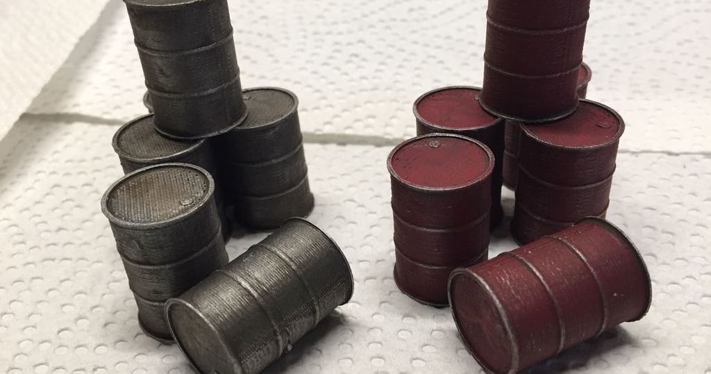 Miniature wargamming oil barrel by Kenny "XDr4g0nX" Verhoeven ...