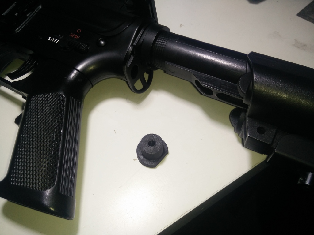 M4 Airsoft Buffer Tube Nut by Kenny "XDr4g0nX" Verhoeven | Download ...