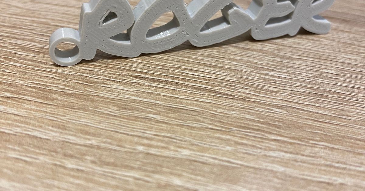 Roger Name Keychain by AndreuRod | Download free STL model | Printables.com