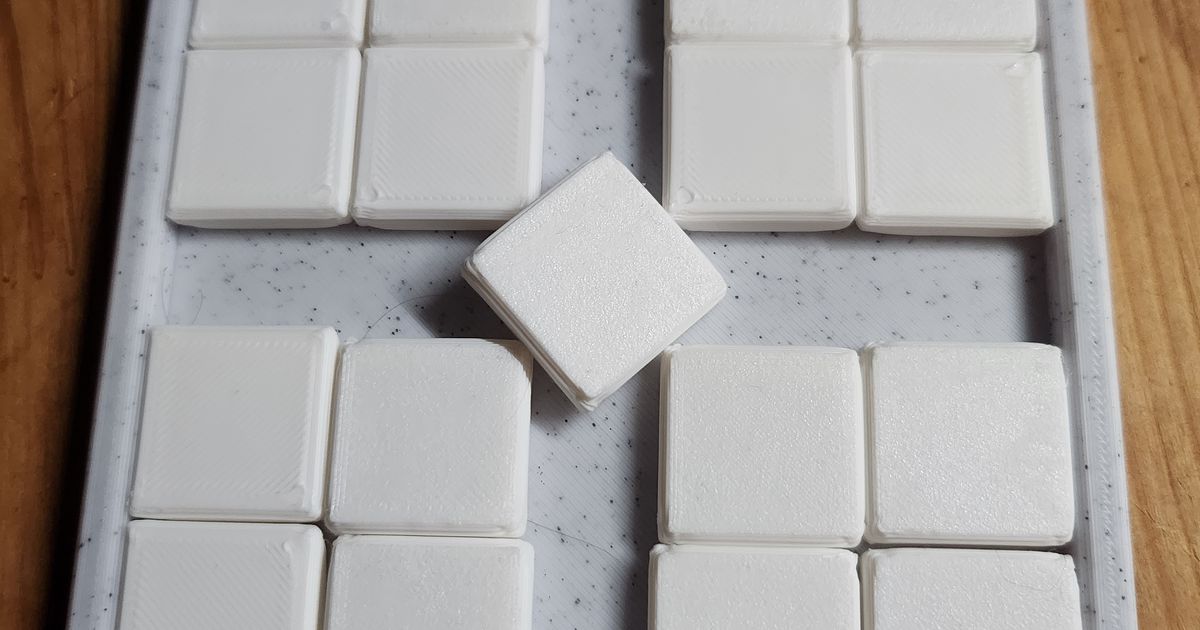 17 square packing puzzle by mothdotmonster | Download free STL model ...