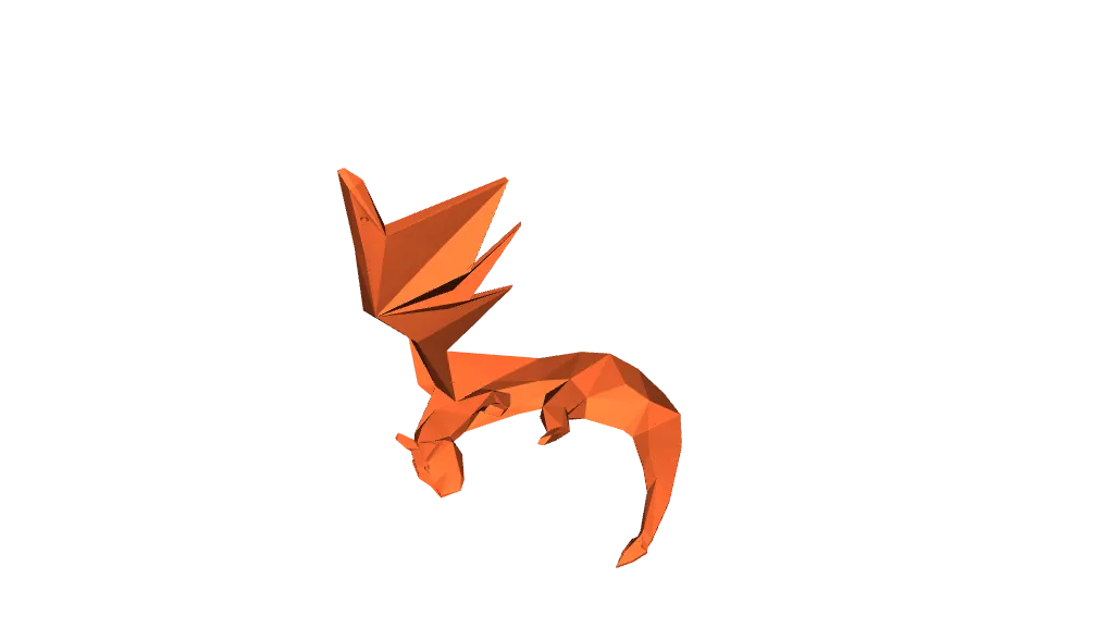 Low Poly Tensegrity Dragon - Remix by StickyRib | Download free STL ...