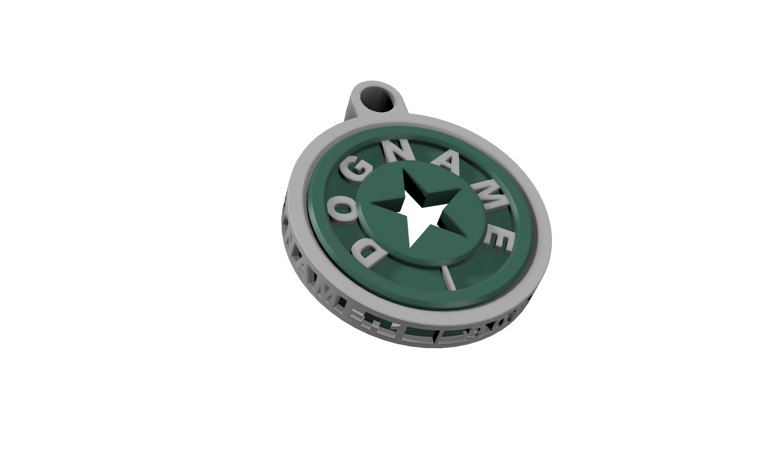 DogTag with Name and Contact-Infos by CLOUDLR | Download free STL model ...