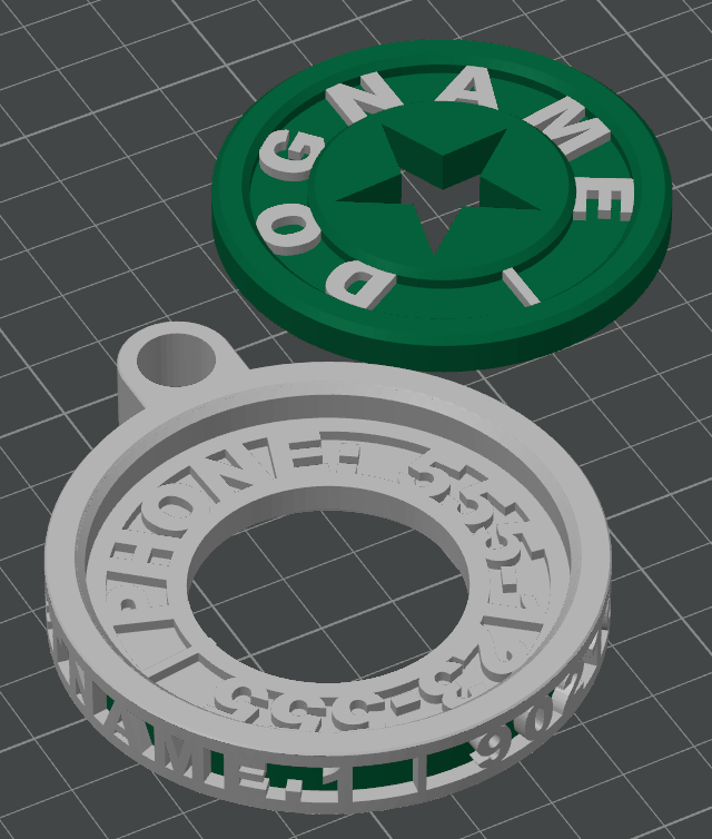 DogTag with Name and Contact-Infos by CLOUDLR | Download free STL model ...