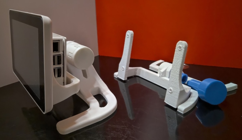 Raspberry stand for 7" Display by Harald Geisler | Download free STL ...