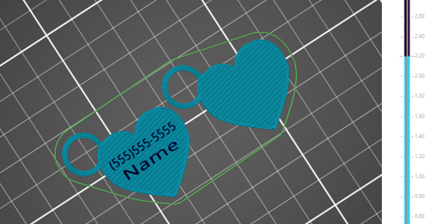 Heart Dog Tag by Regan Maloney | Download free STL model | Printables.com