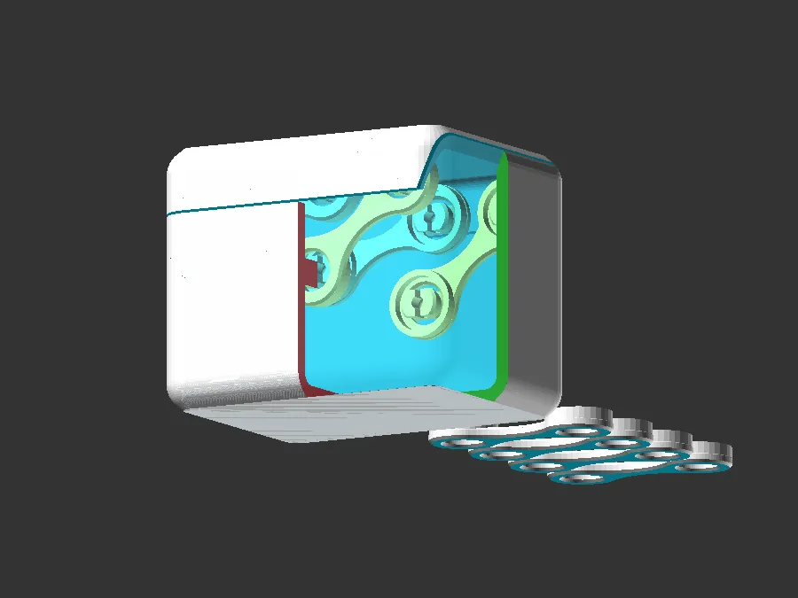 Linkage Lid Box (inverse) by Jack | Download free STL model ...