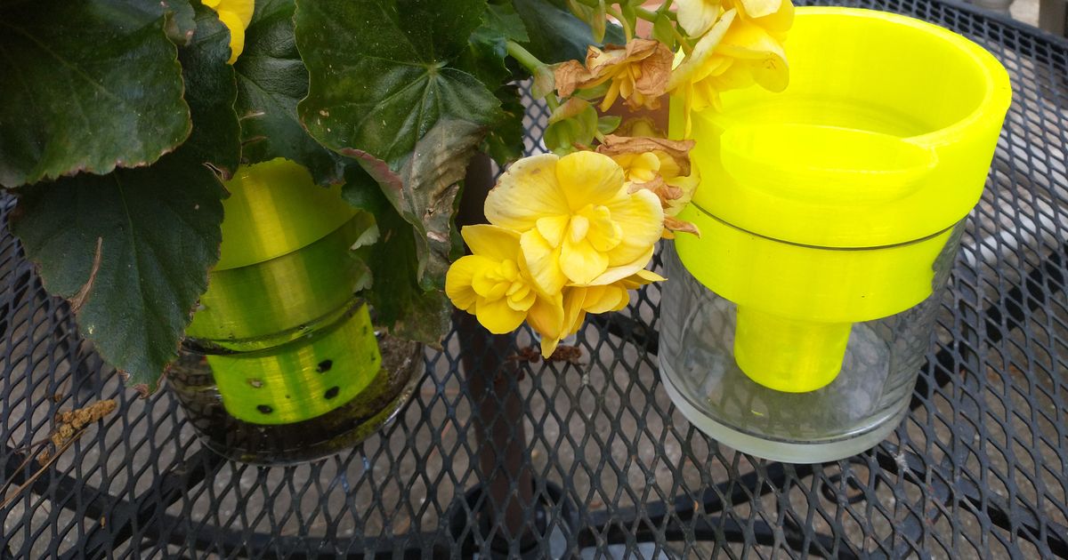 Floral Vase Self Watering Insert by FrankB | Download free STL model ...