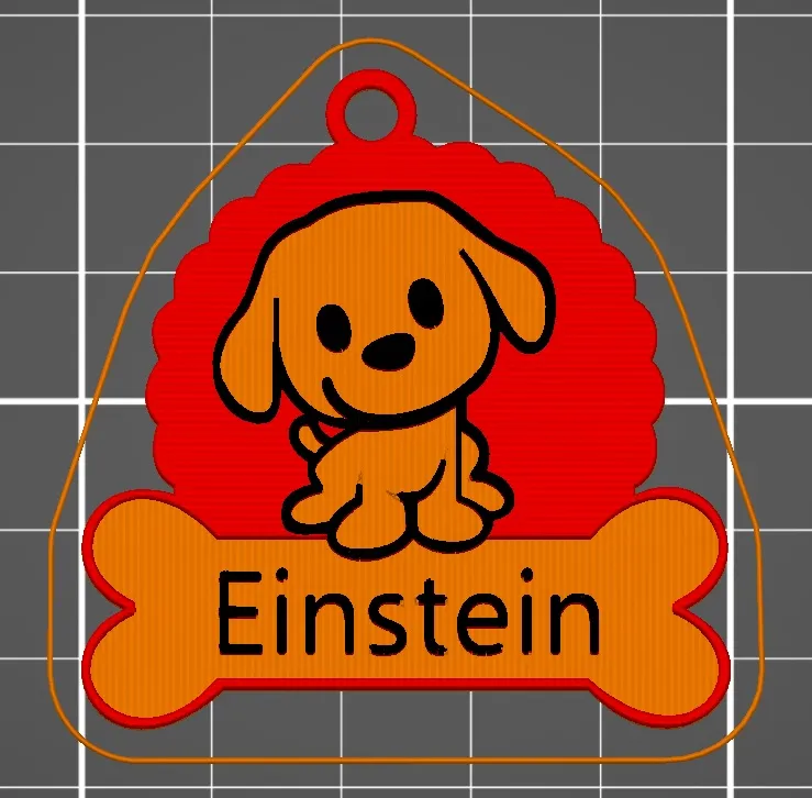 Dog Tag by Spinname | Download free STL model | Printables.com