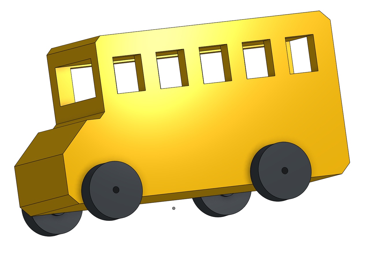 School Bus Kids Toy by 53Aries | Download free STL model | Printables.com