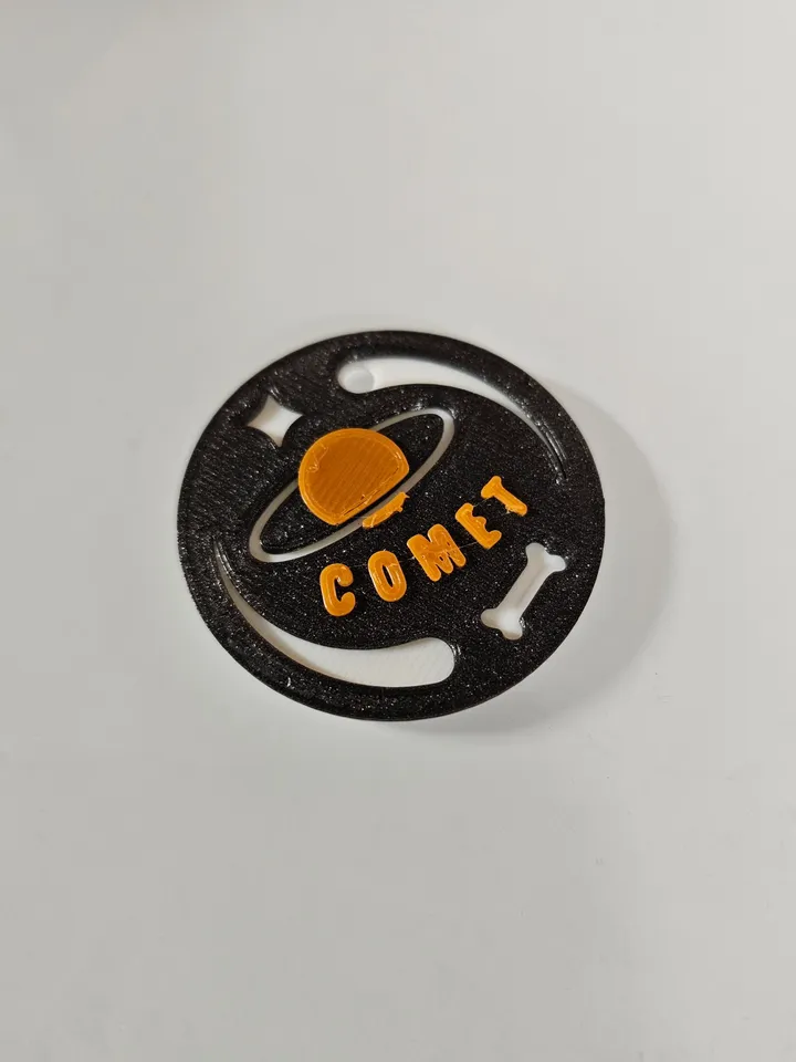 Comet dog tag by Batman | Download free STL model | Printables.com