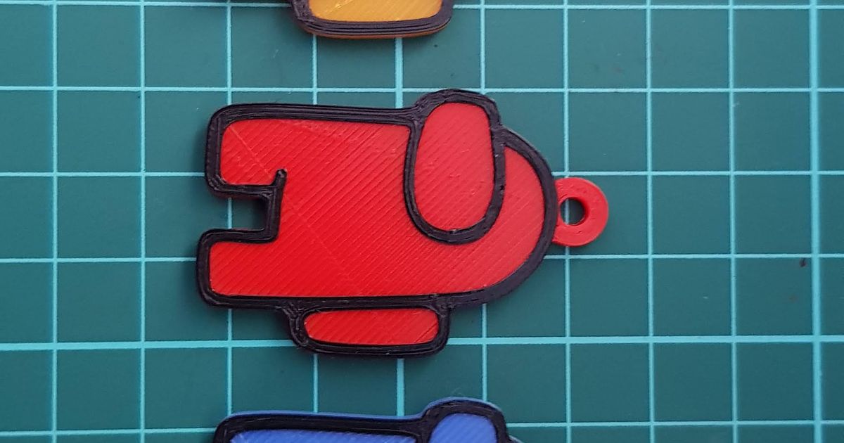 Among Us Crewmate Keychain by Fernando Villa Glez | Download free STL ...