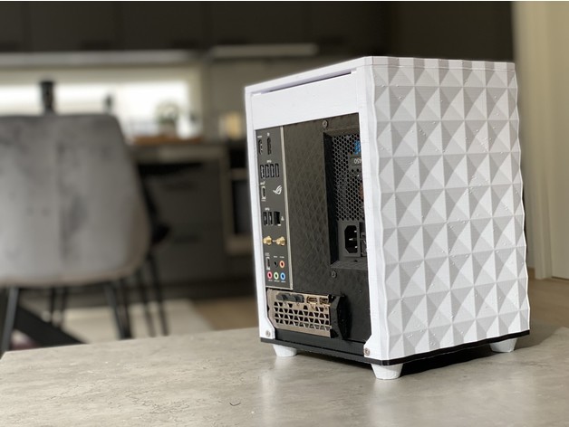 9.7L "Chimney style" ITX PC case by makerunit | Download free STL model ...