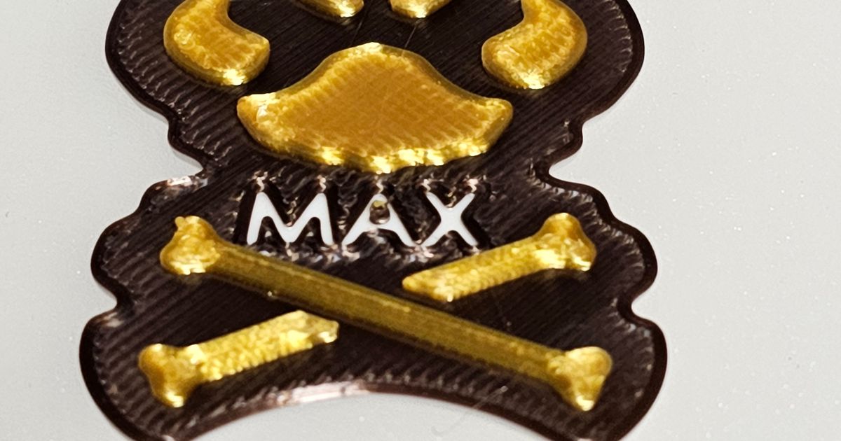 Max dog tag by Batman | Download free STL model | Printables.com