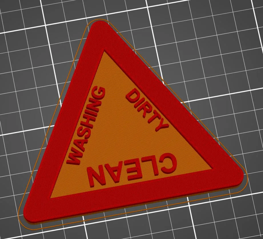 Dishwasher Sign by Omega-TI | Download free STL model | Printables.com