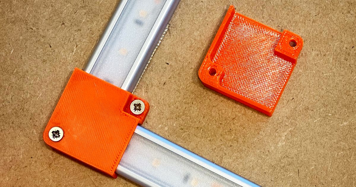 LED Strip Corner Cover (parametric) by Pavel Minar | Download free STL ...
