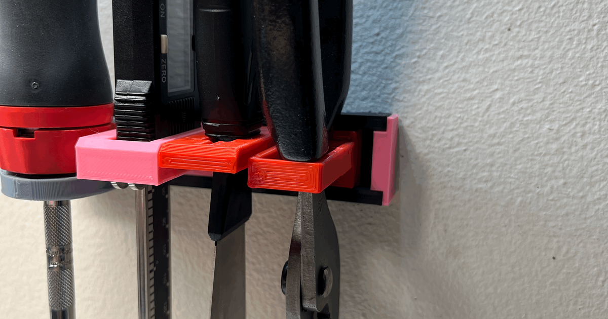 Modular Tool Rail Slip Joint Pliers Holder by Whimsii3D | Download free ...
