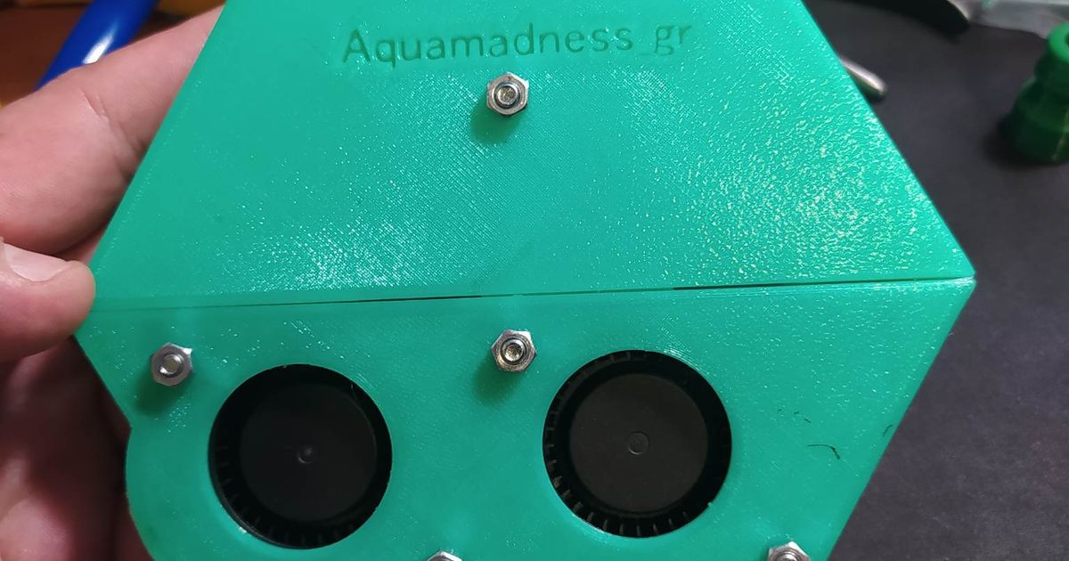 Carbon Air Filter for 3d printer enclosure by Aquamadness.gr | Download ...