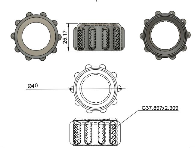 Gardena 3/4" nut / Gardena 19mm Mutter by Freddy-six | Download free ...