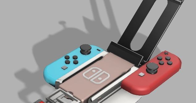 SWITCH JoyCon stocker game & screen holder by 3DNoobMaker | Download ...