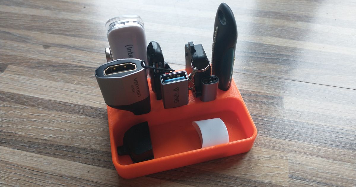 USB A and C Tray by PoliEcho | Download free STL model | Printables.com