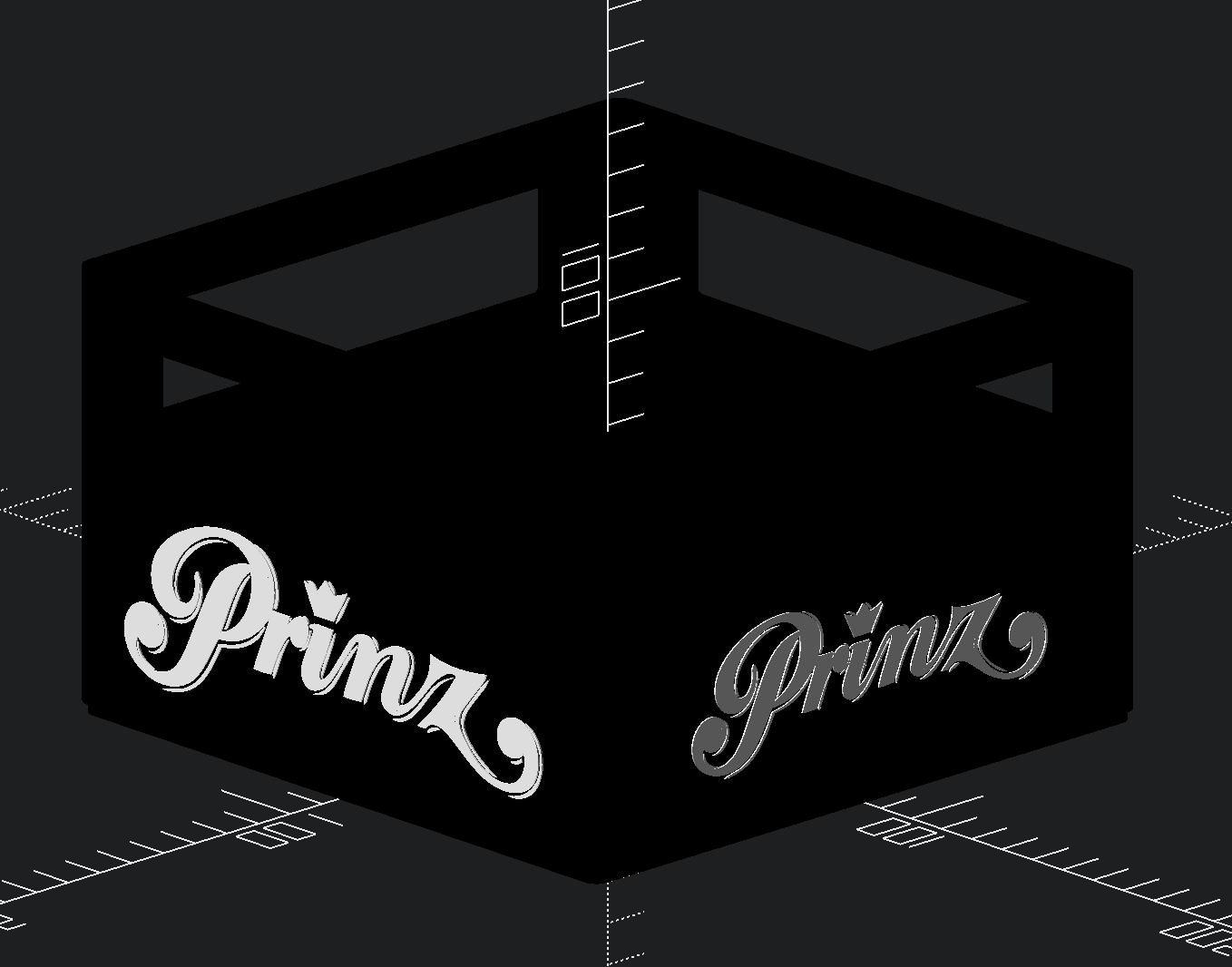 customizable beer crate with individual text and logo by beinaendi ...