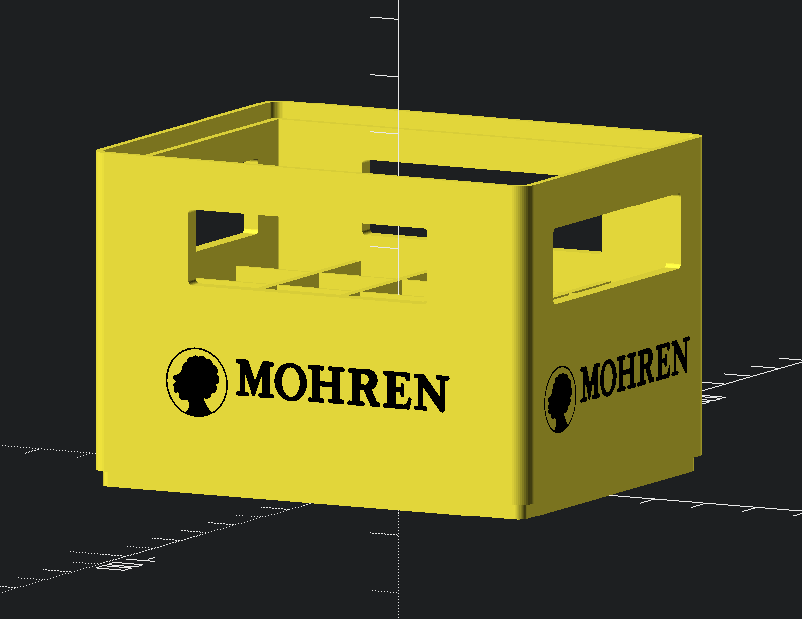 customizable beer crate with individual text and logo by beinaendi ...