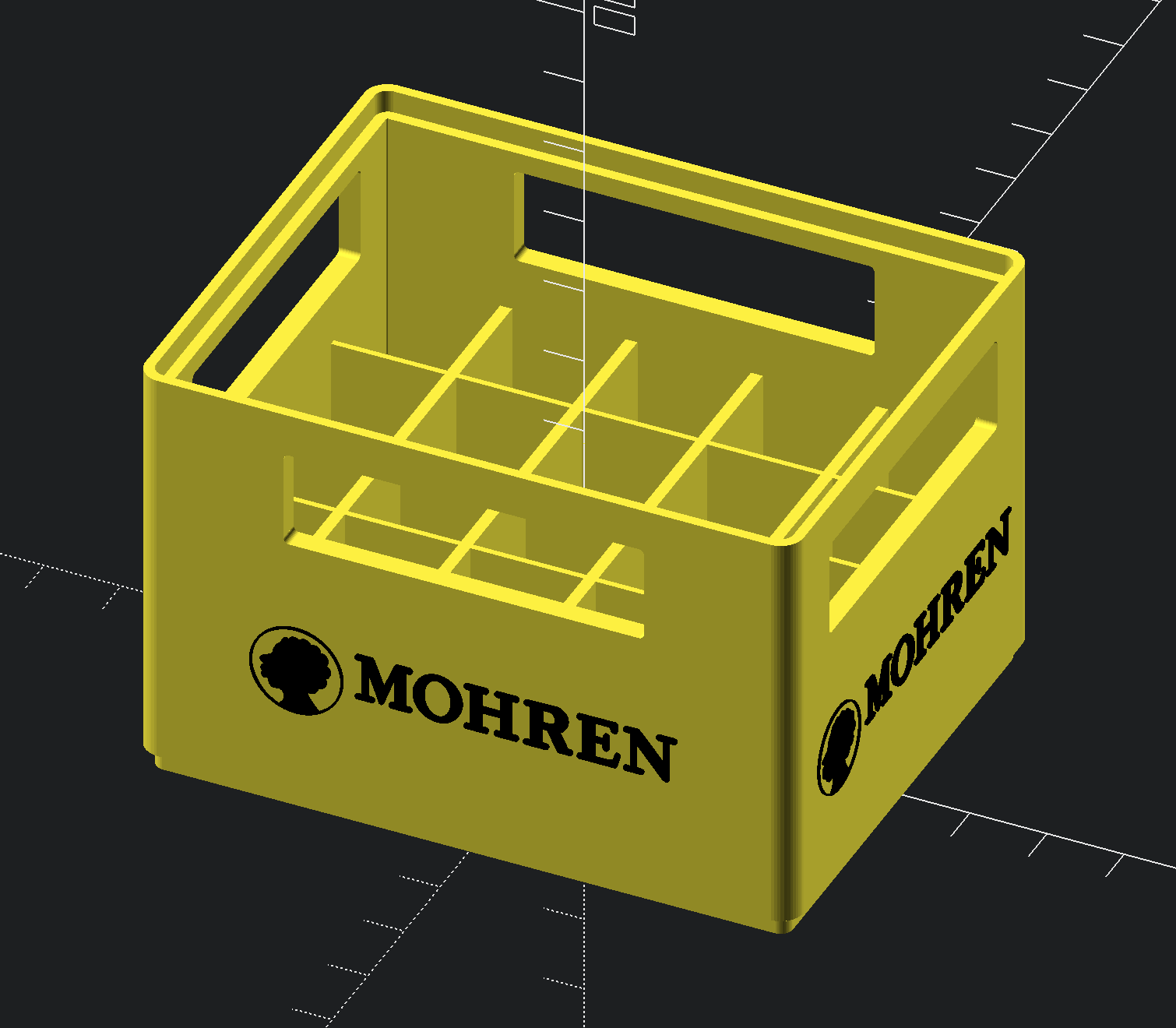 customizable beer crate with individual text and logo by beinaendi ...