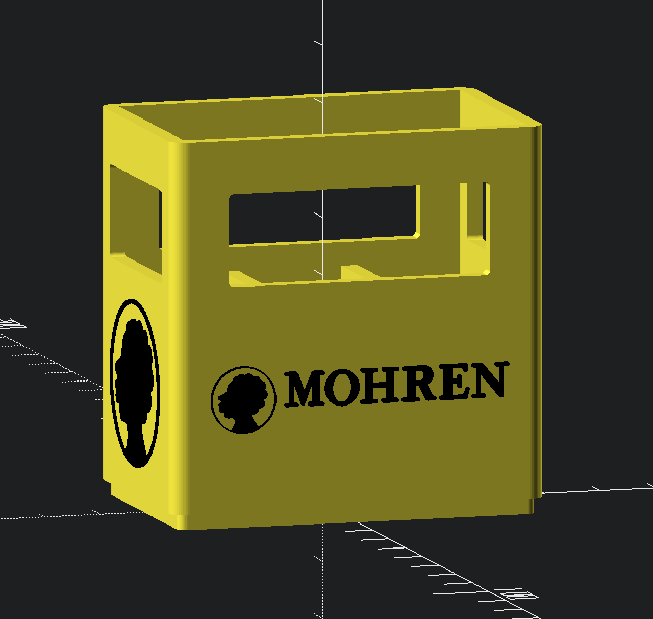 customizable beer crate with individual text and logo by beinaendi ...