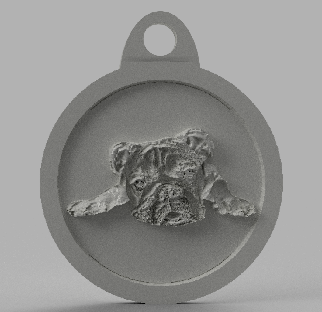 Bully Dog ID Tags Ronja by Qdin | Download free STL model | Printables.com