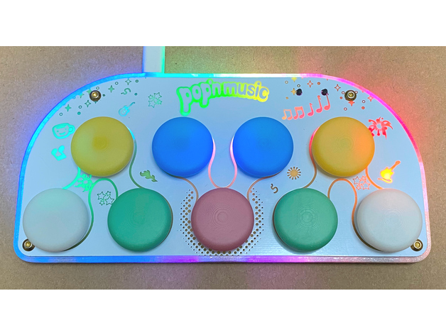 Keycaps for my Pico Pop'n Music controller by WHowe China | Download ...