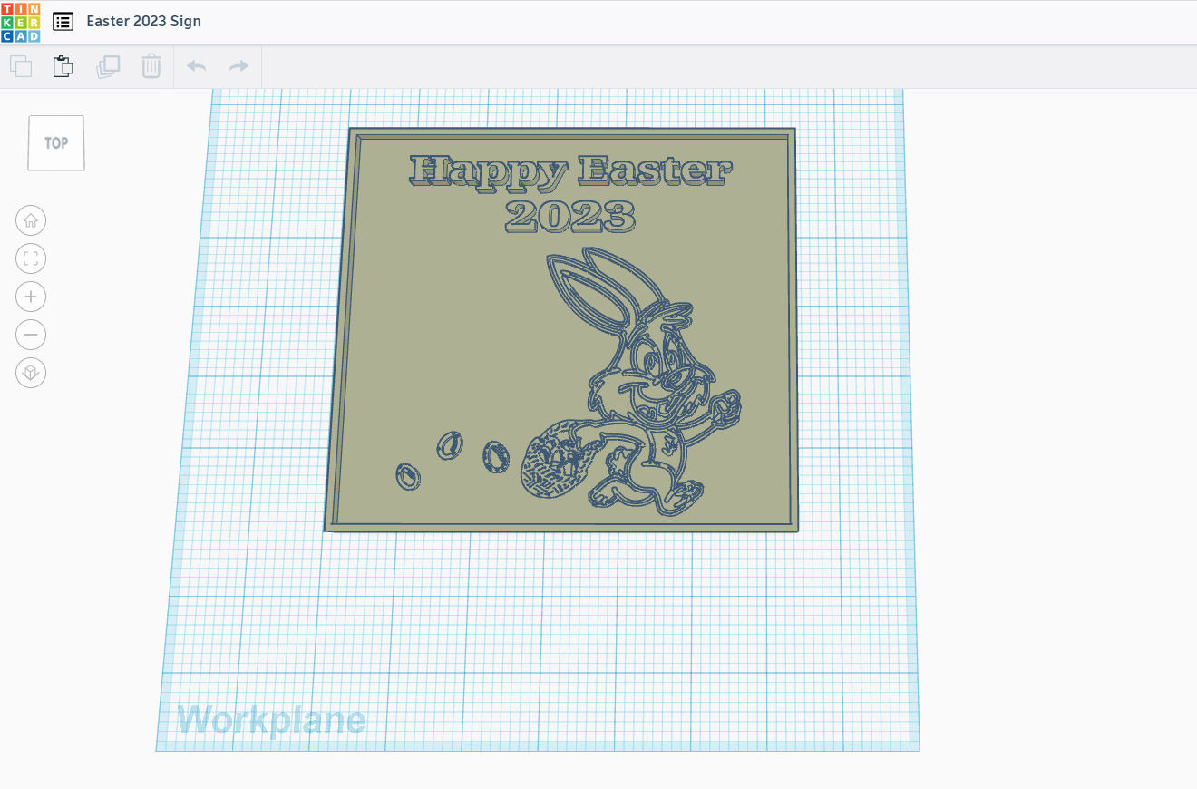 Cute Happy Easter 2023 Sign / Magnet by PrinterMcgee | Download free ...