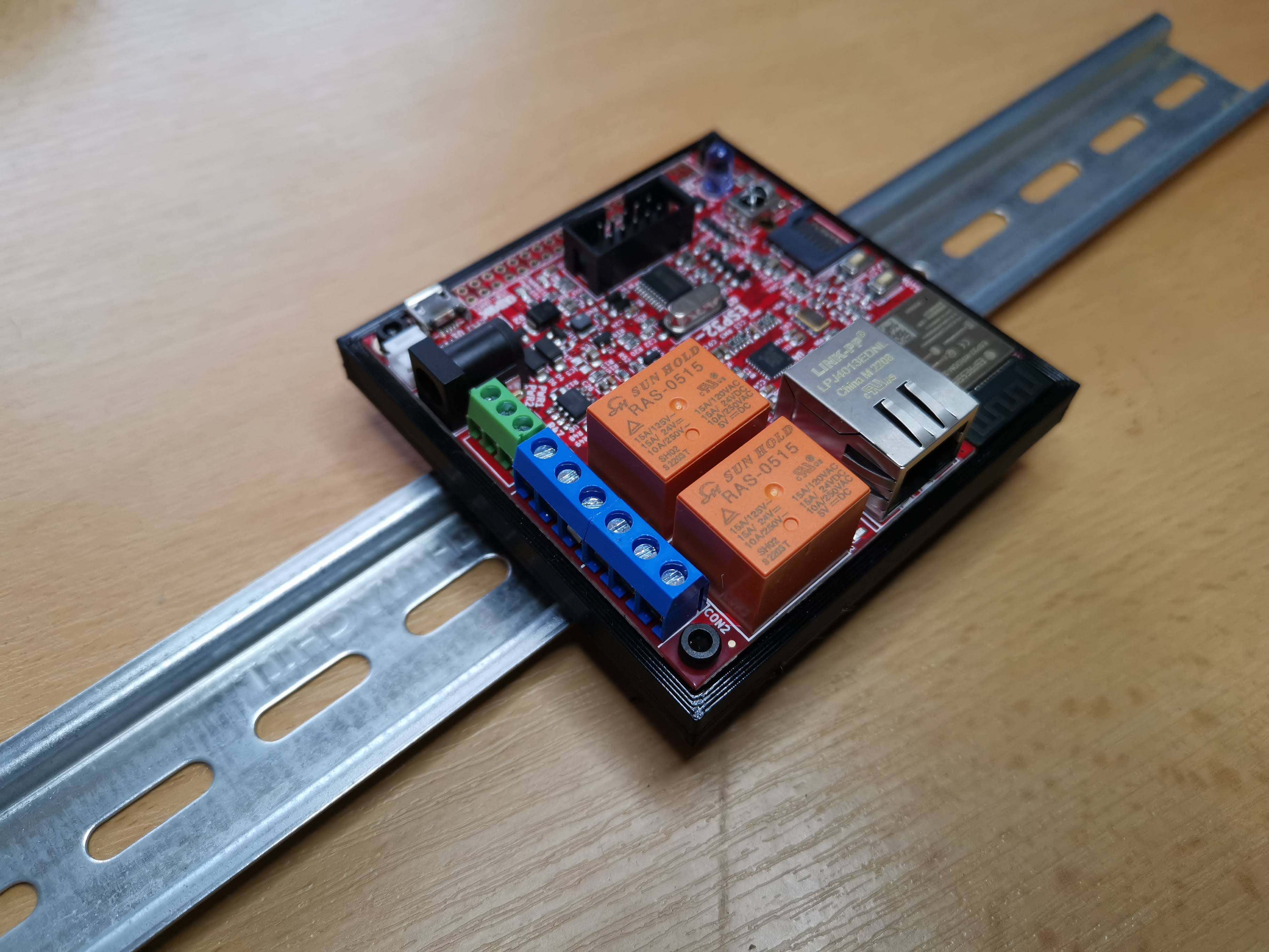 OLIMEX ESP32-EVB DIN Rail adapter by saso | Download free STL model ... OLIMEX ESP32-EVB DIN Rail adapter by saso | Download free STL model ...