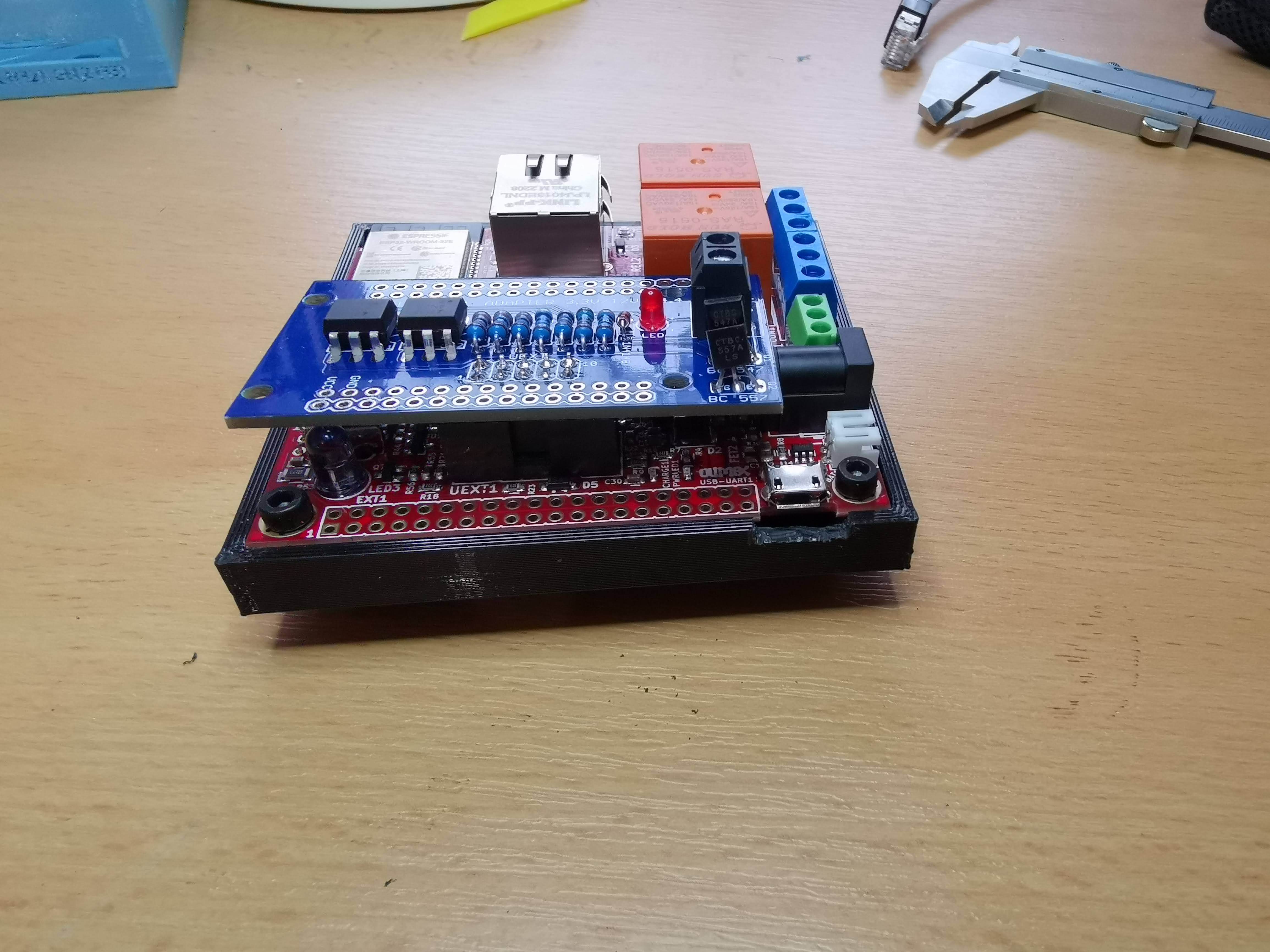 Olimex Esp32 Evb Din Rail Adapter By Saso Download Free Stl Model