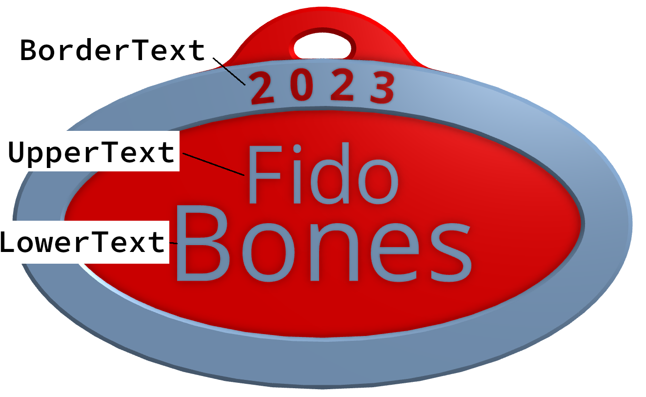 Oval Dog Tag by gezepi | Download free STL model | Printables.com