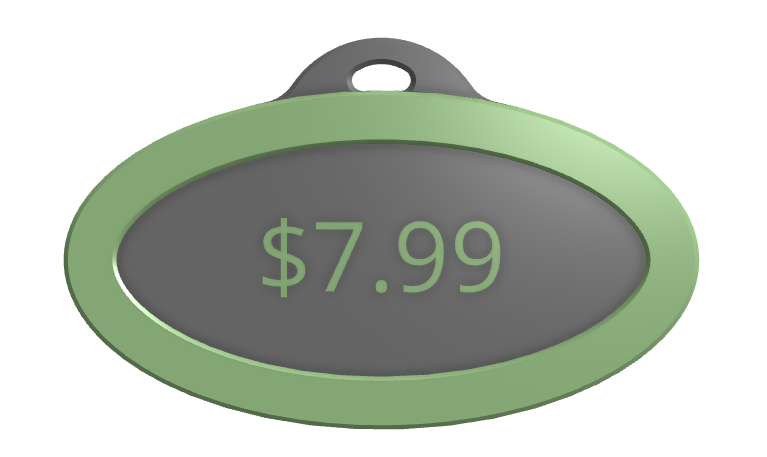 Oval Dog Tag by gezepi | Download free STL model | Printables.com