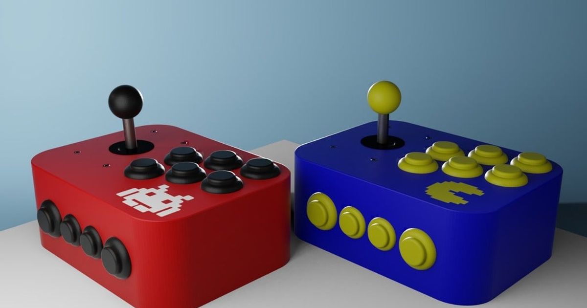 Arcade Joystick Controler by Reven | Download free STL model ...