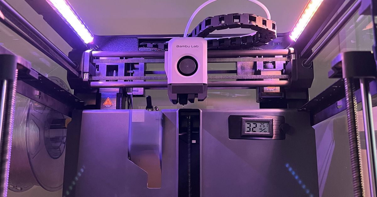 Bambu lab p1p or x1 led strip channel by gokere | Download free STL ...