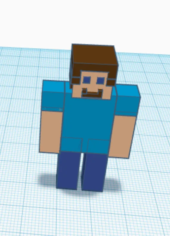 Minecraft Steve by Ewan Bagnall | Download free STL model | Printables.com