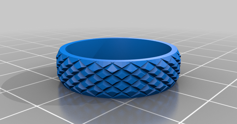 Knurled fidget spinner ring (US Size 6.5) by milooo | Download free STL ...