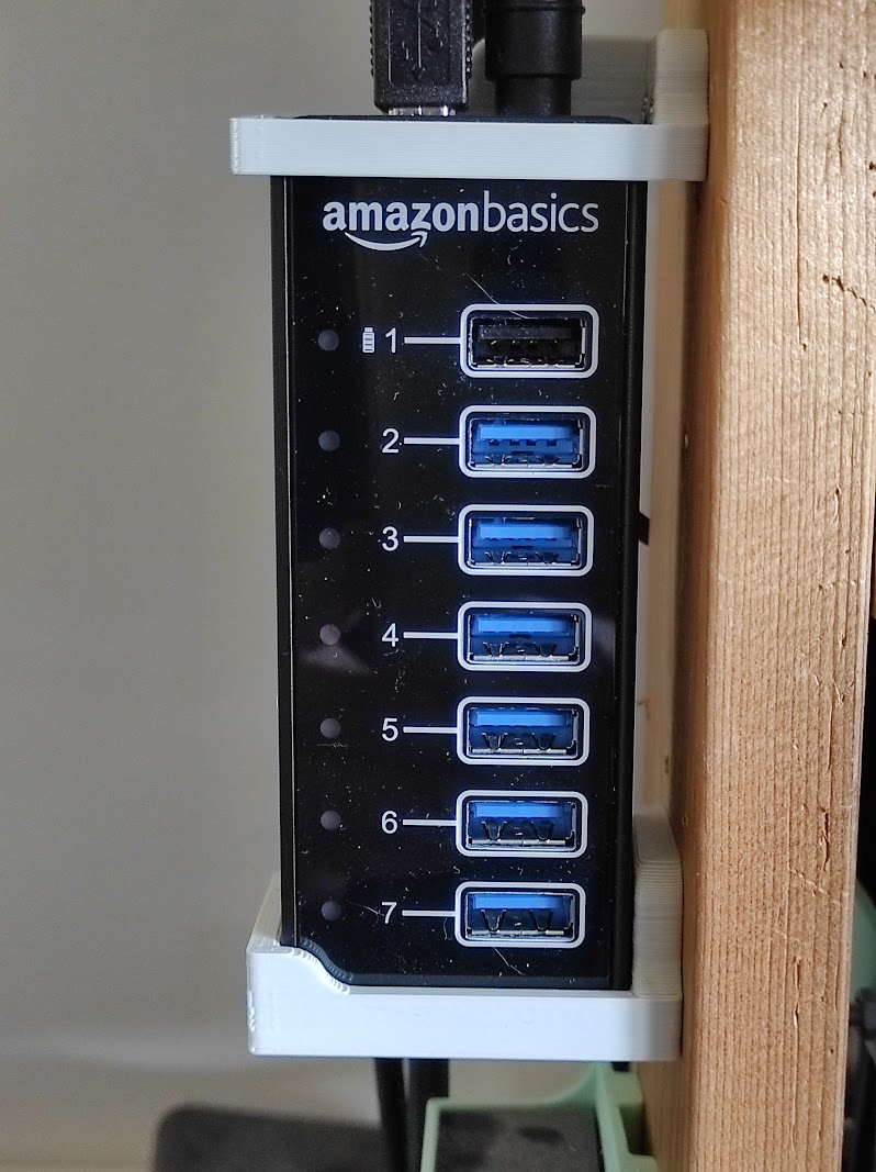 Wall brackets for Amazon Basic USB3 hub by Axeman | Download free STL ...