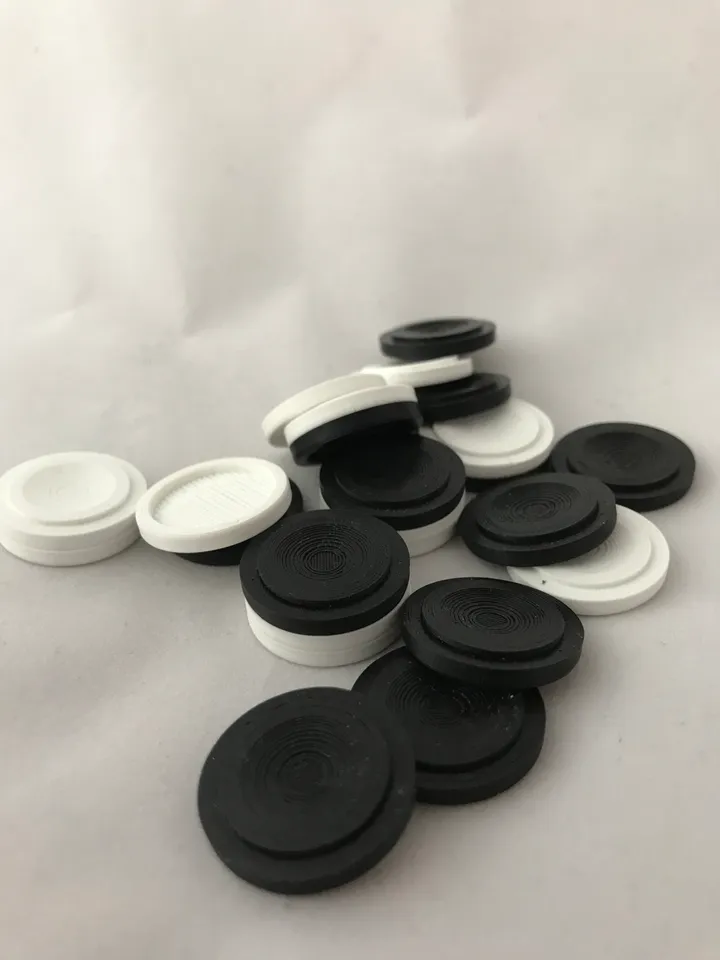 Checkers (draughts) game pieces by medyk3D | Download free STL model ...
